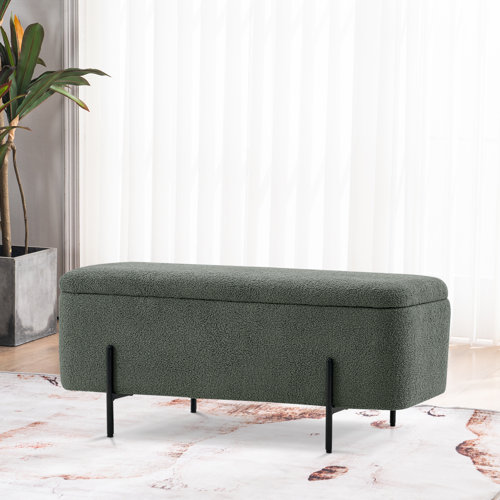 Latitude Run® Jezell Upholstered Flip Top Storage Bench And Reviews Wayfair